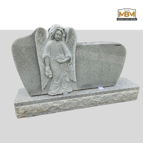 Angel Carved Upright Monument (D28) – Monument Brunet Memorials